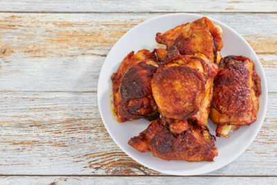 Crispy Chicken Thighs with Fennel and Raddish : Robert Irvine