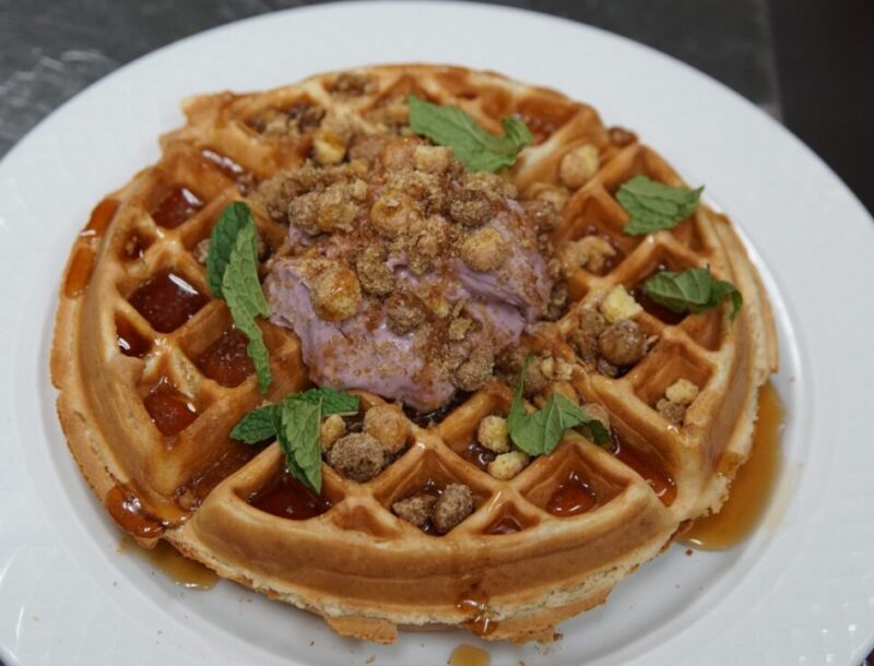 Berry Cream Cheese and Peanut Butter Crunch Waffle – As Seen on ...